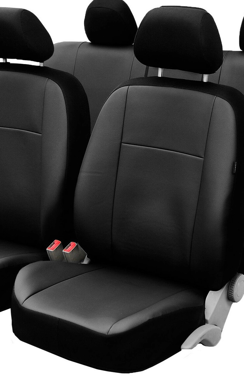 Faux leather black driver s seat only universal seat covers for Nissan MICRA V