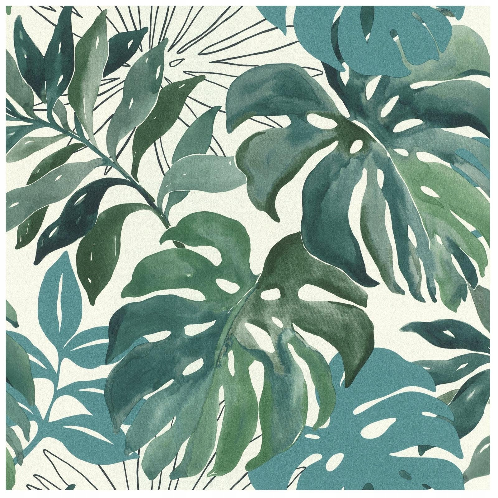 TAPETA WINYLOWA TAPETY ŚCIENNE LIŚCIE MONSTERA 526608 - Rasch - otostyl TAPETA WINYLOWA TAPETY ŚCIENNE LIŚCIE MONSTERA 526608 - Rasch - otostyl